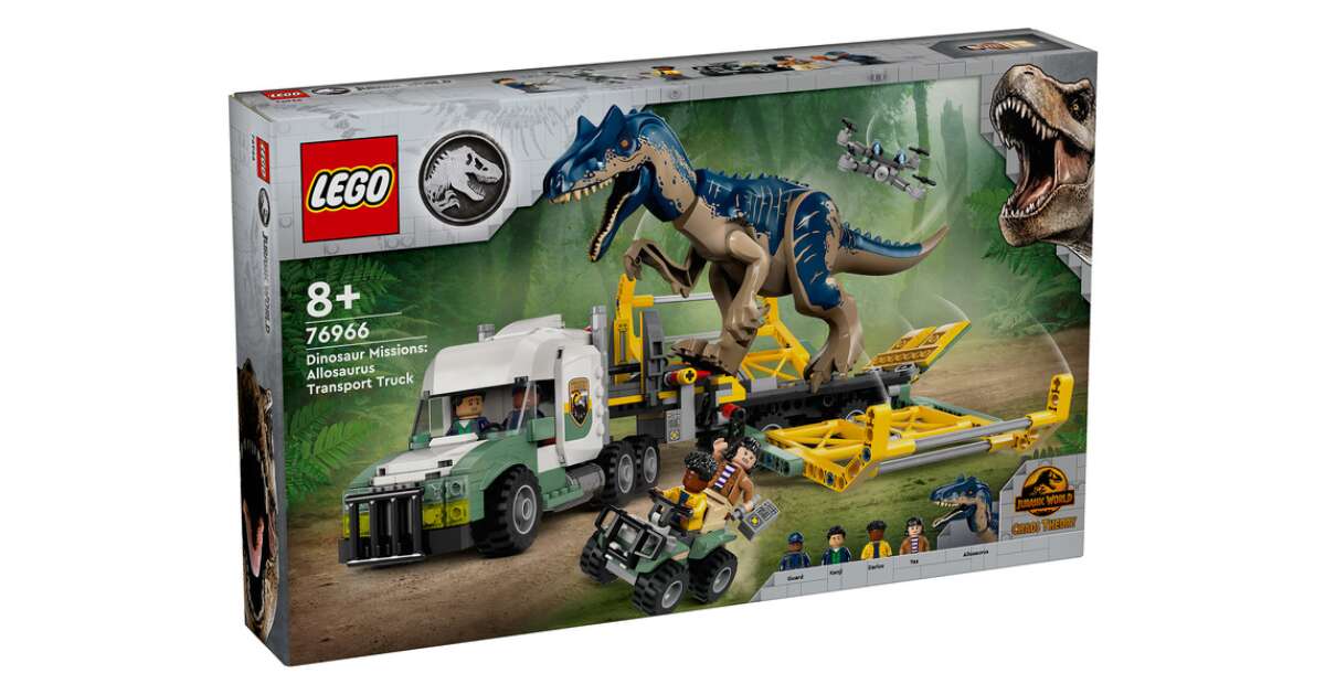 Dinosaur Missions: Allosaurus Transport Truck LEGO-76966 – Jurassic ...